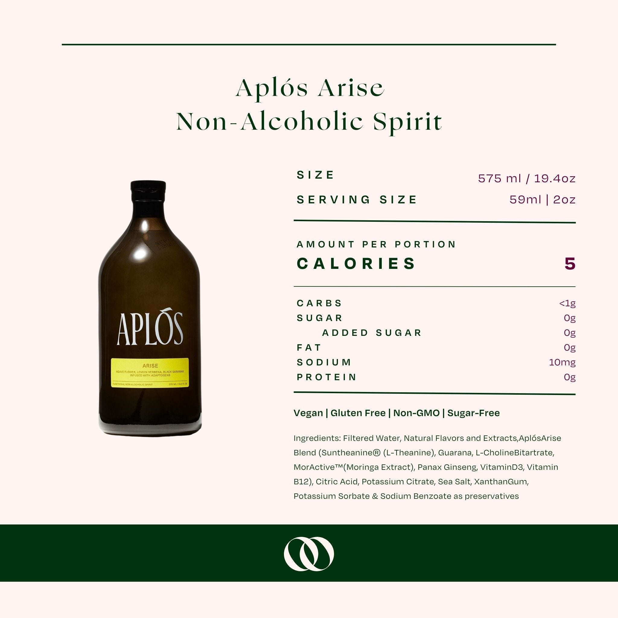 Aplós ARISE Non-Alcoholic Adaptogen-Infused Spirit – Boisson