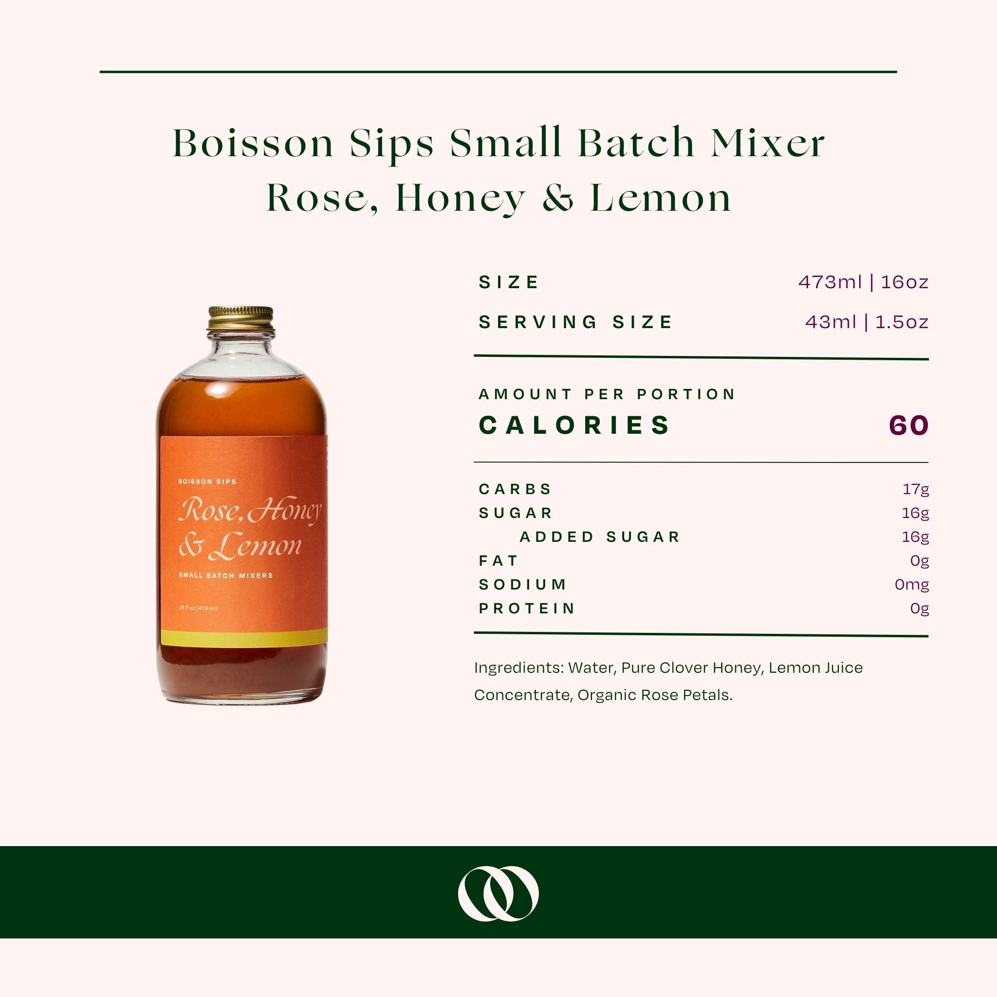 Wood Stove Kitchen - Boisson Sips Rose, Honey & Lemon Small Batch Mixe
