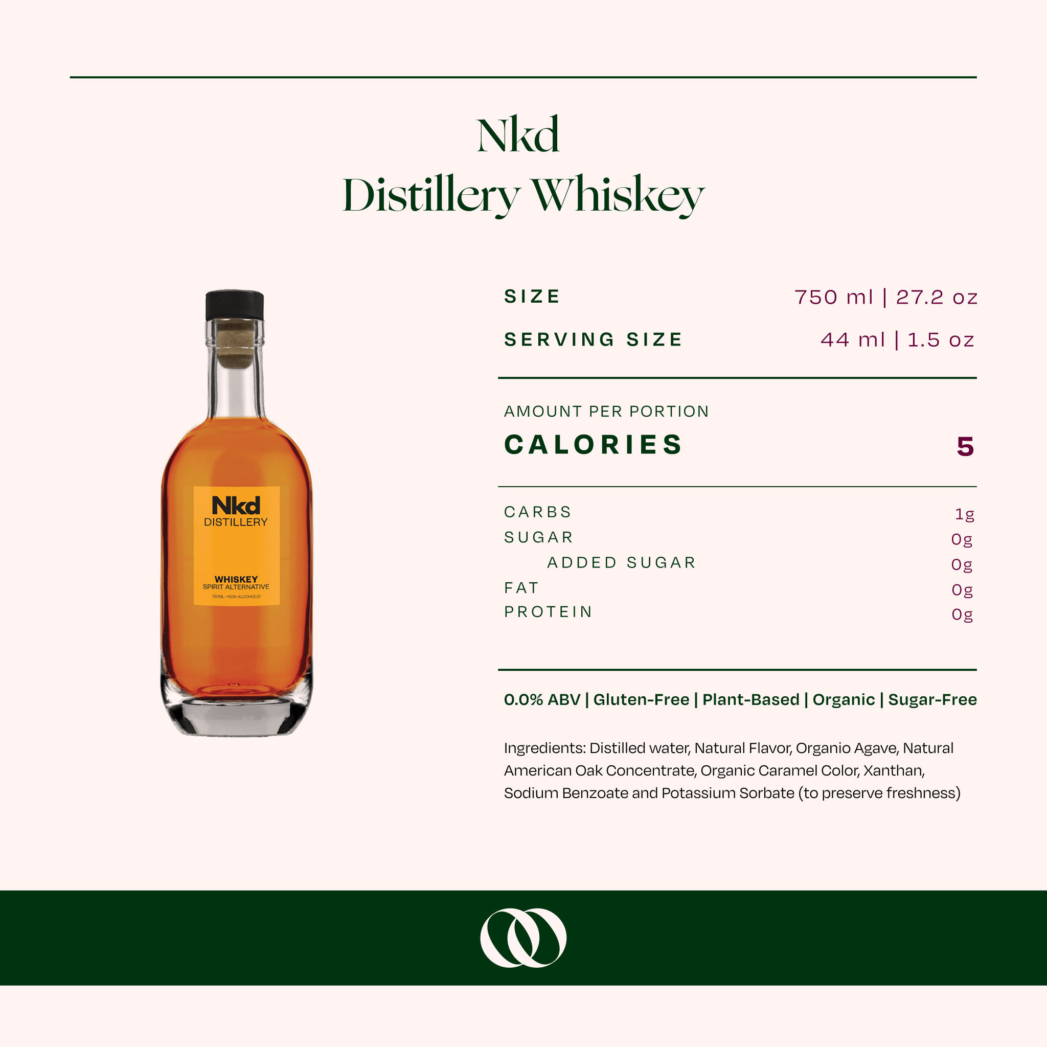 NKD Distillery Non-Alcoholic Whiskey (750ml) – Boisson