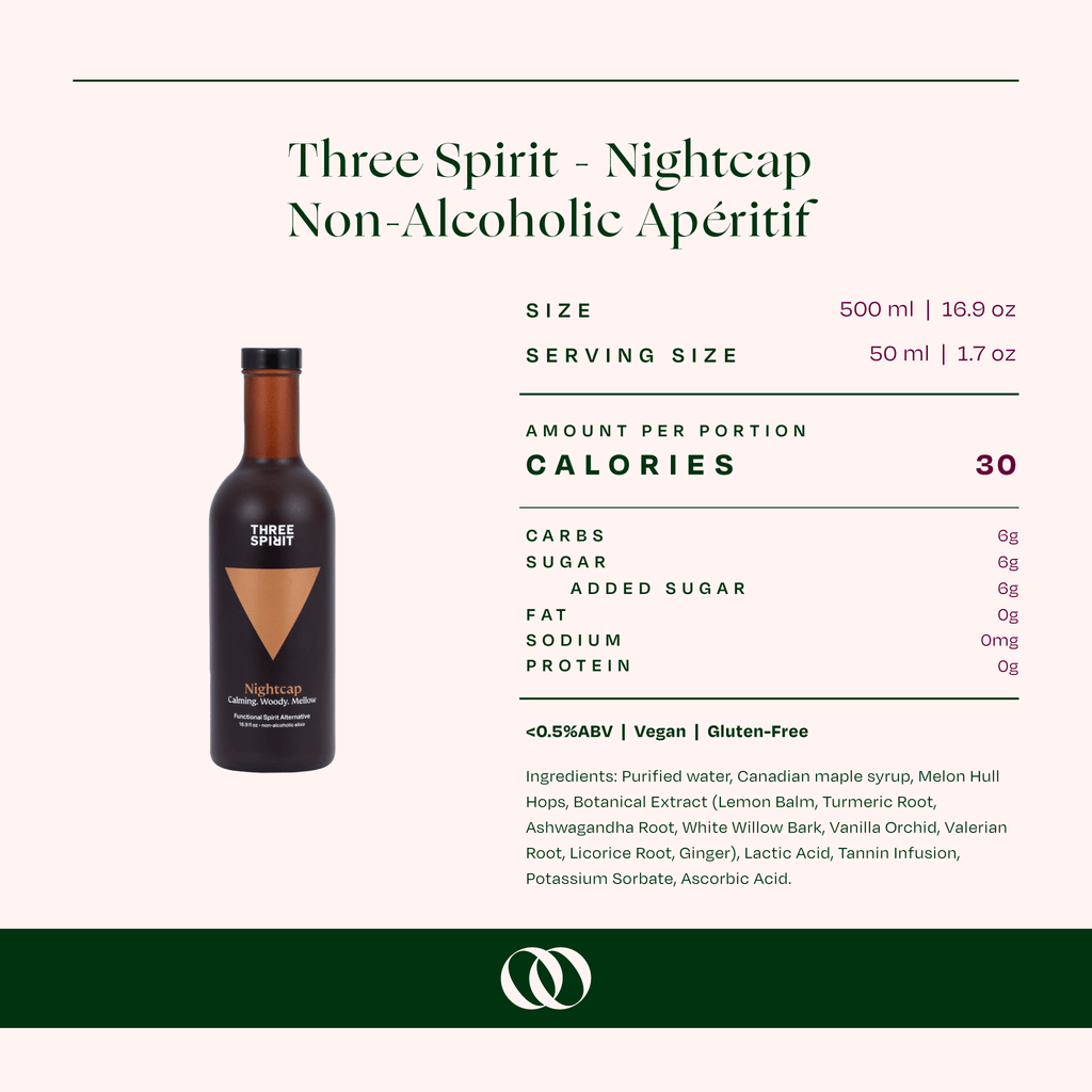 Shop Three Spirit Nightcap Non-Alcoholic Apéritif | 0.0% ABV – Boisson